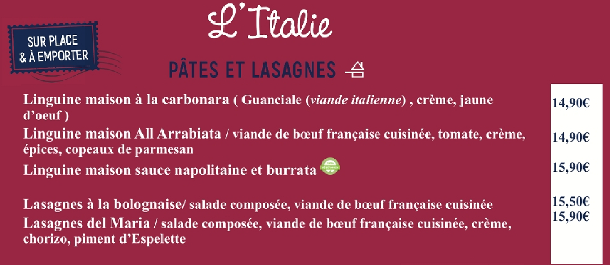 Le menu de la-table-de-marie